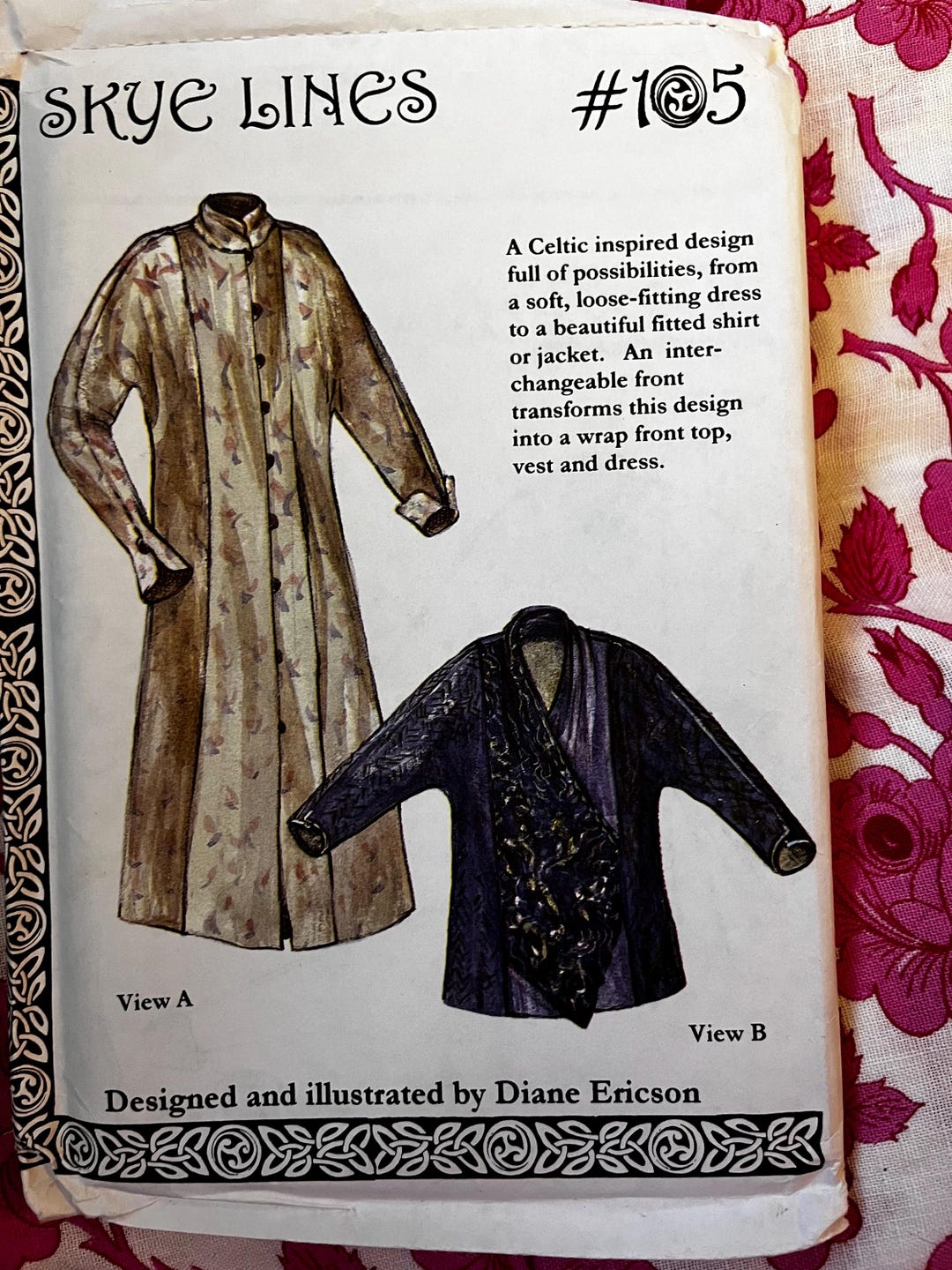 Loose Fitting Dress, Jacket, Sky Lines XS-XXL Diane Ericson Design ...