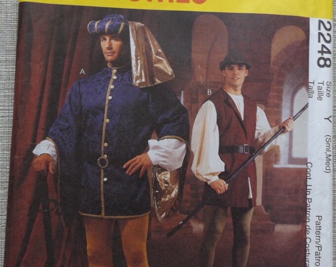Men's Renaissance Costumes in Sizes Small/medium 90s Mccall's Sewing ...