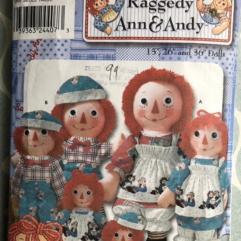 Raggedy Doll Pattern - Etsy