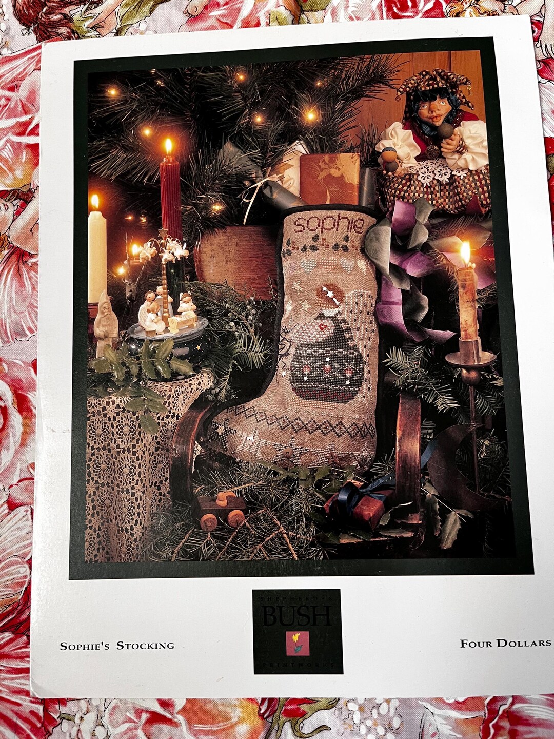 Tina Richards Herman Design Sophie’s Stocking Cross Stitch Leaflet ...