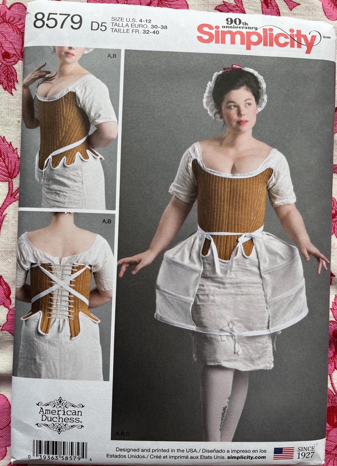 American Duchess 18th Century Corset, Shift & Panniers, Sizes 4-12 ...