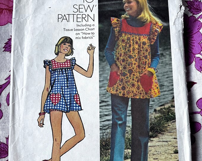 Smock Top, Pants and Bikini Shorts in Size 8 Complete Vintage 70s ...