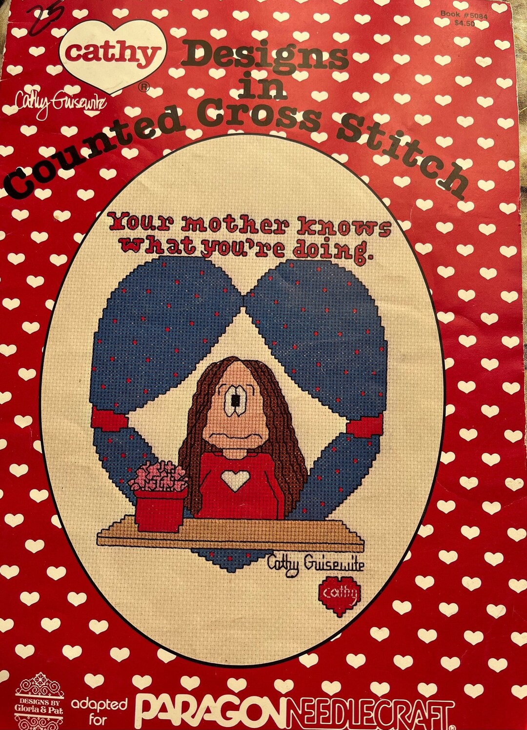 Vintage 80s Cathy Designs in Cross Stitch Instructions Only Number 5084 ...