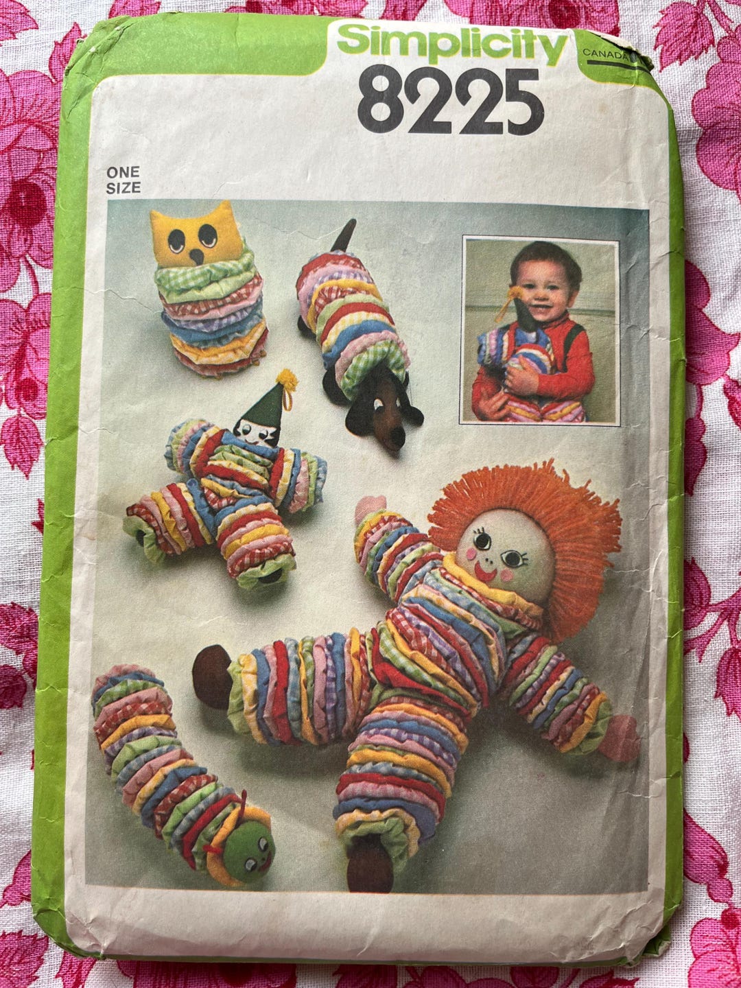 Vintage 70s Simplicity Sewing Pattern 8225 Complete Uncut/ff Toy ...