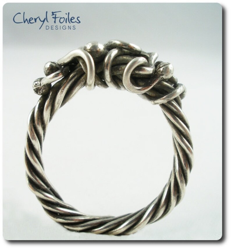 Sterling Silver Free Form Ring - Etsy