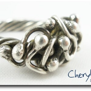 Sterling Silver Free Form Ring - Etsy