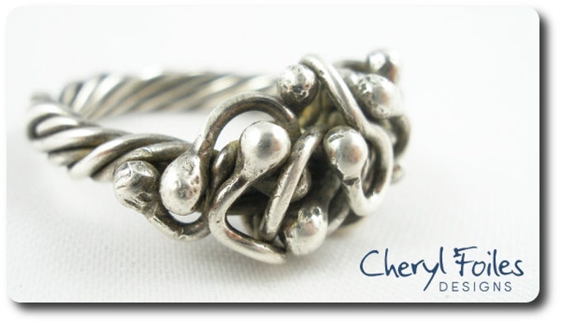 Sterling Silver Free Form Ring - Etsy