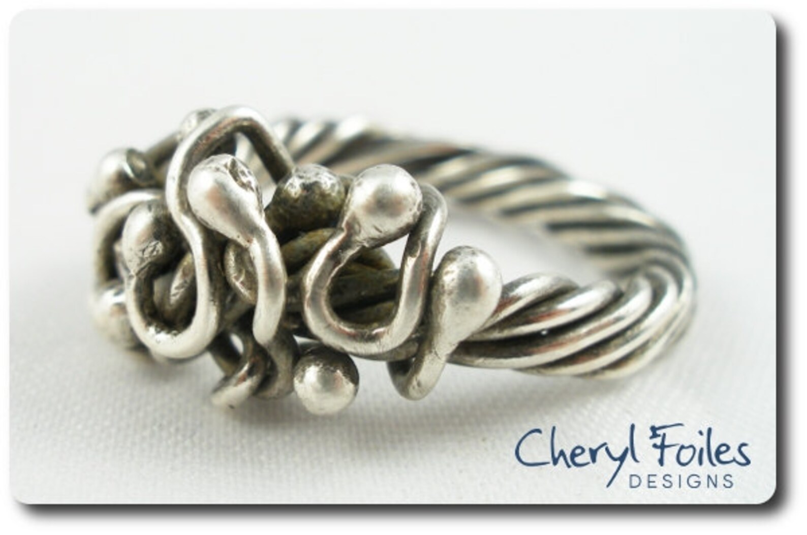 Sterling Silver Free Form Ring - Etsy