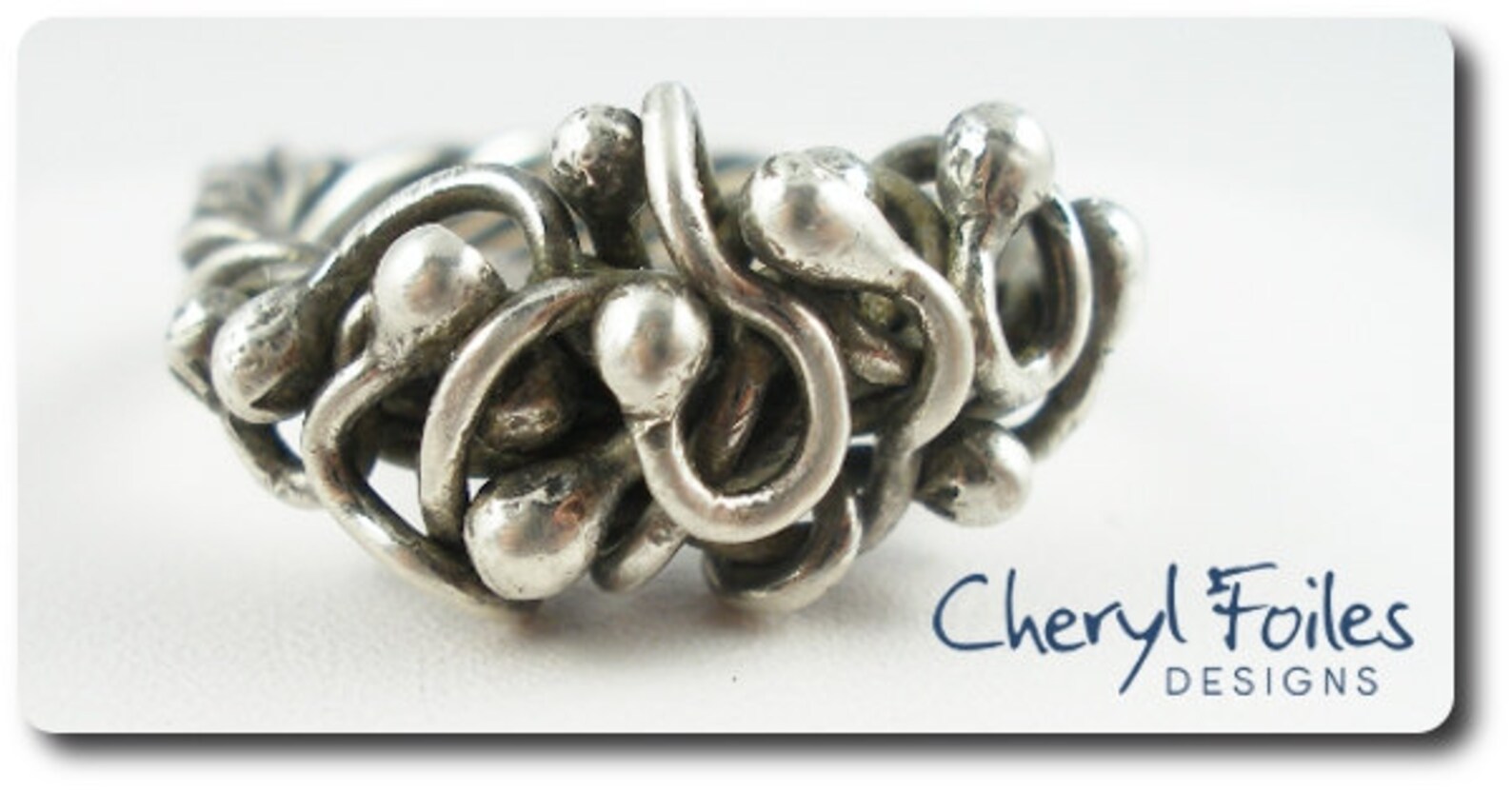 Sterling Silver Free Form Ring - Etsy