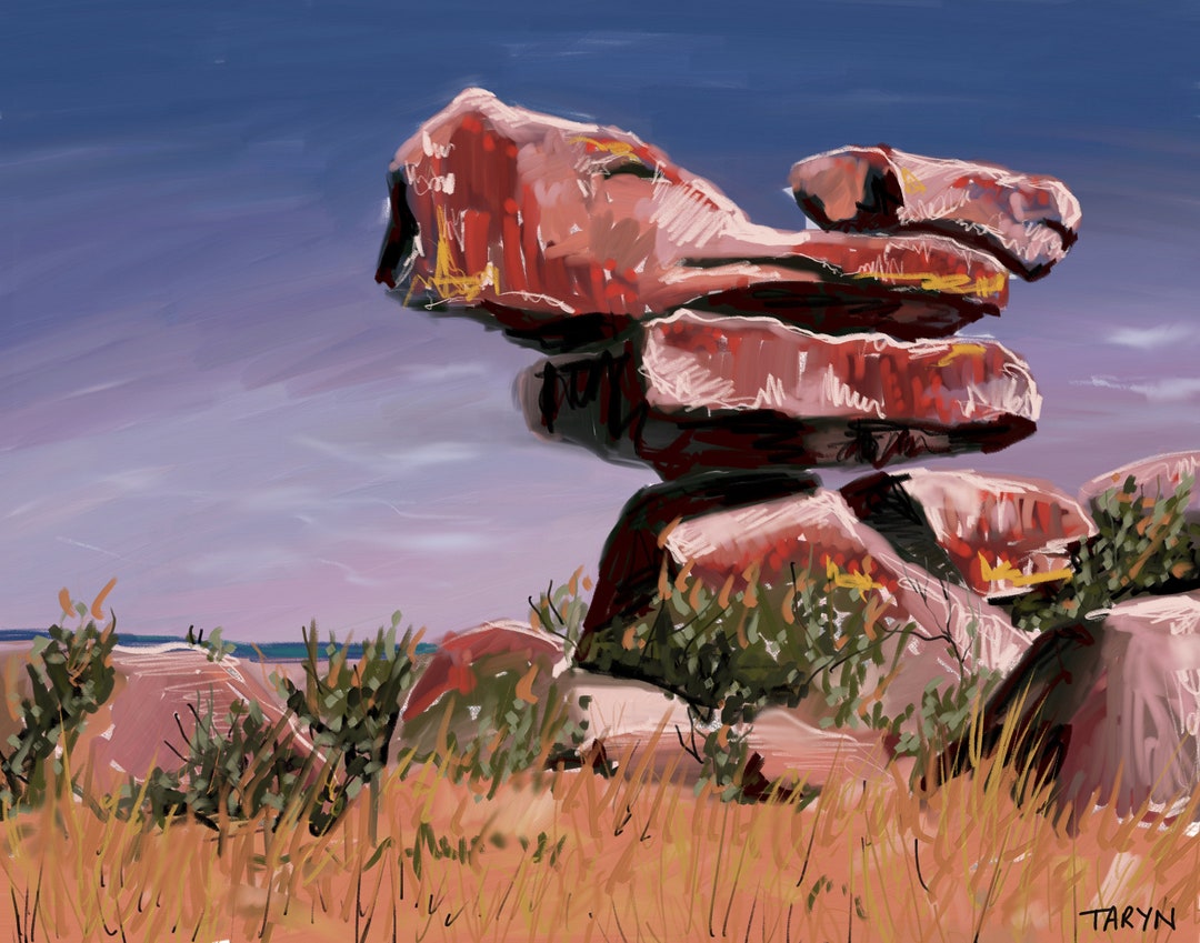 Matopos National Park Zimbabwe Art Print Matopos Painting Zimbabwe ...