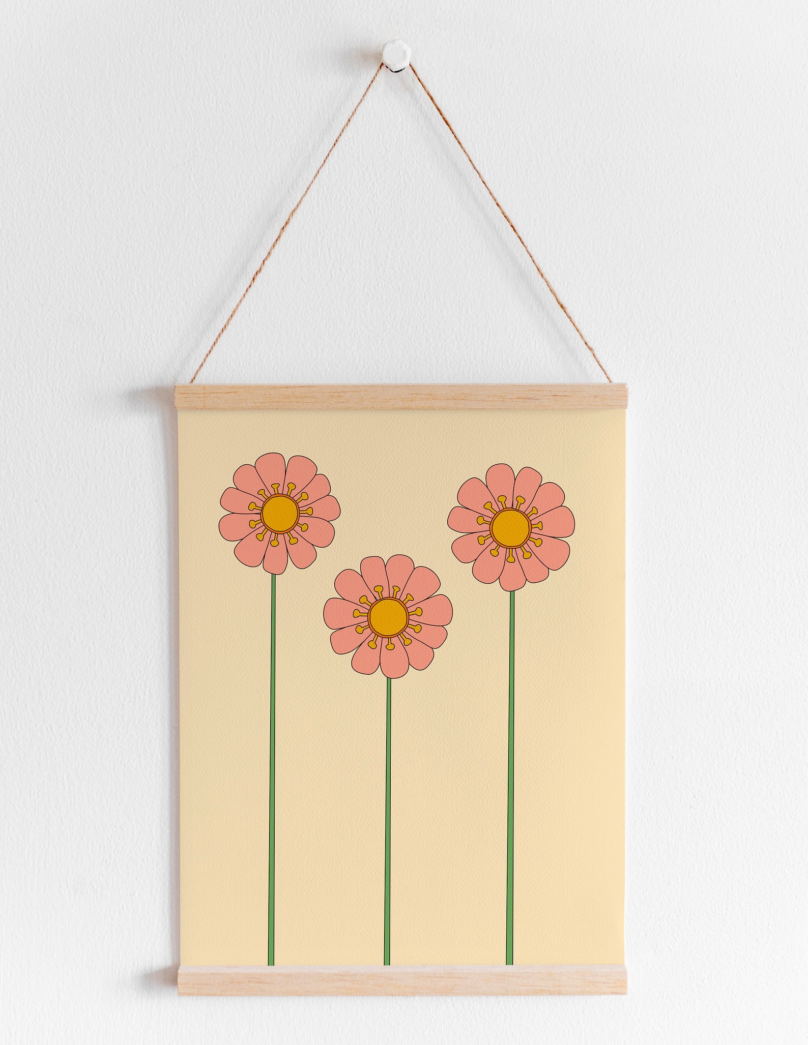 1960's Inspired Flower Print // 60's Inspired Poster - Etsy