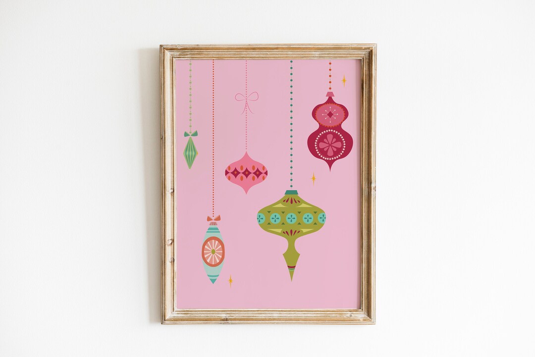 Mid Century Modern Christmas Poster // Retro Christmas Poster ...