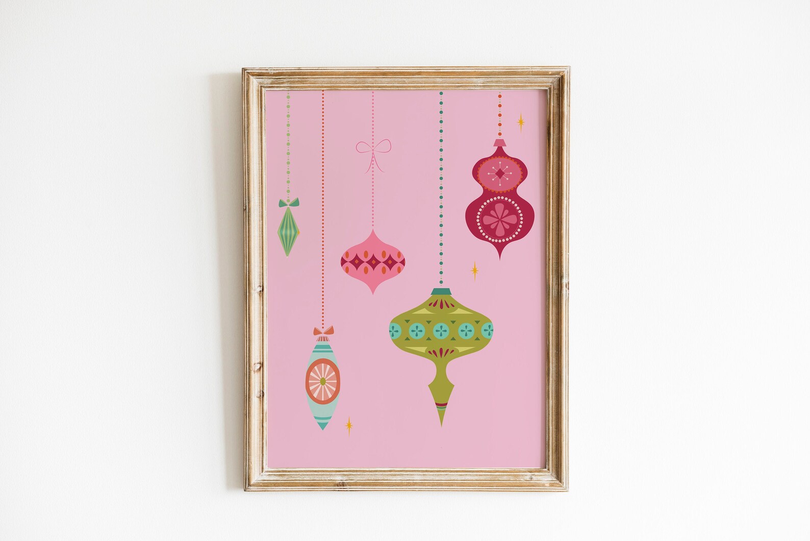 Mid Century Modern Christmas Poster // Retro Christmas Poster - Etsy