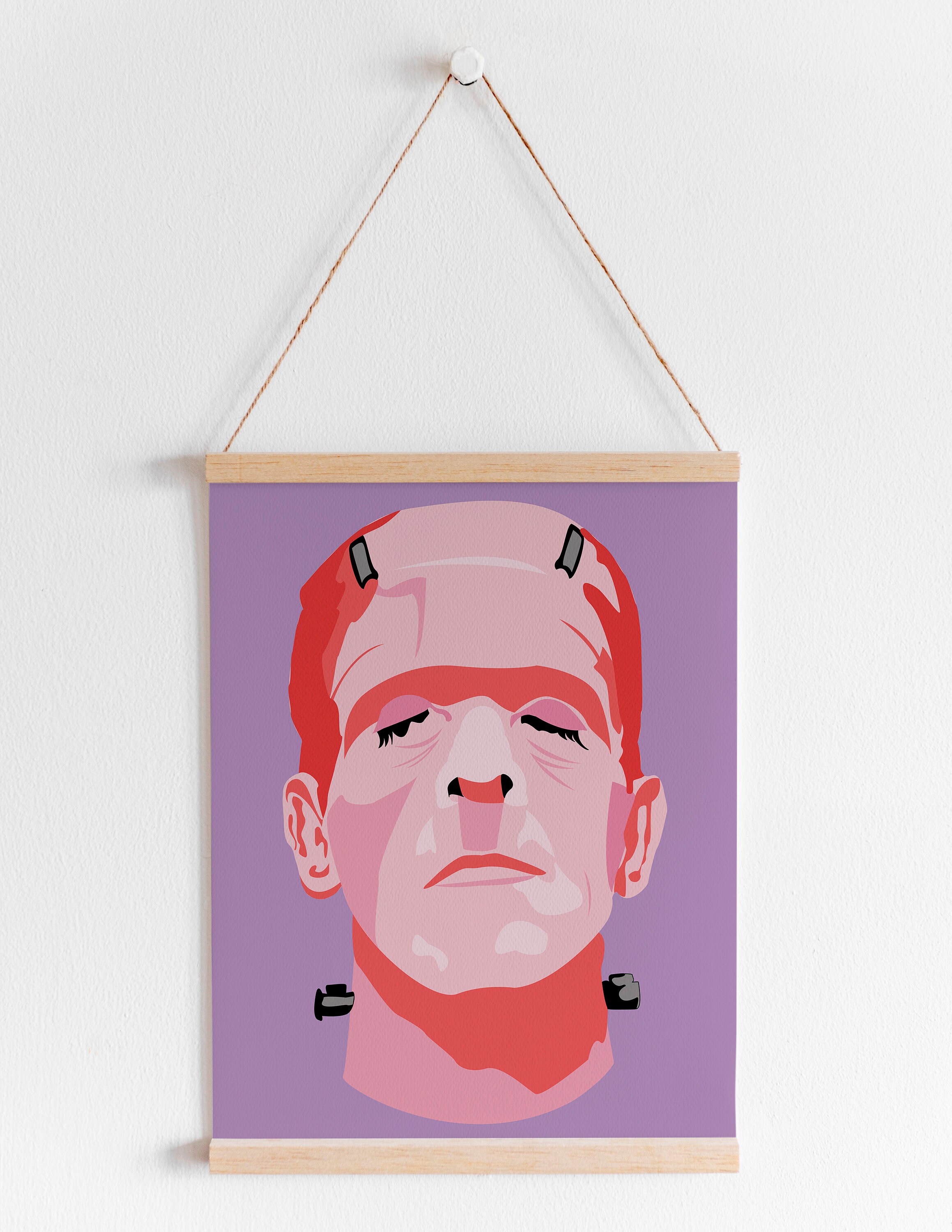 Frankenstein Poster // Frankenstein Art // Classic Horror | Etsy