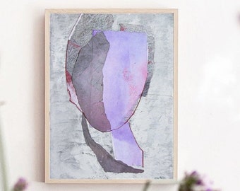 Lilac Abstract Art - Etsy