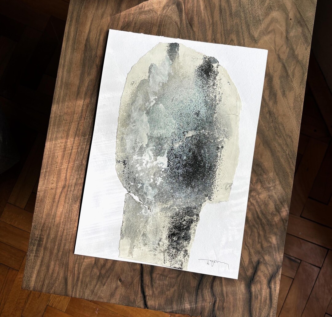 Elusive - Original Drawing, Contemporary Sketch With Abstract Man Head ...