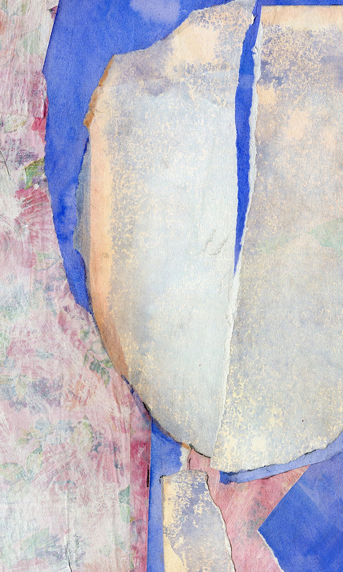 Airy Silhouette Modern Art Print Large Abstract Light Blue - Etsy