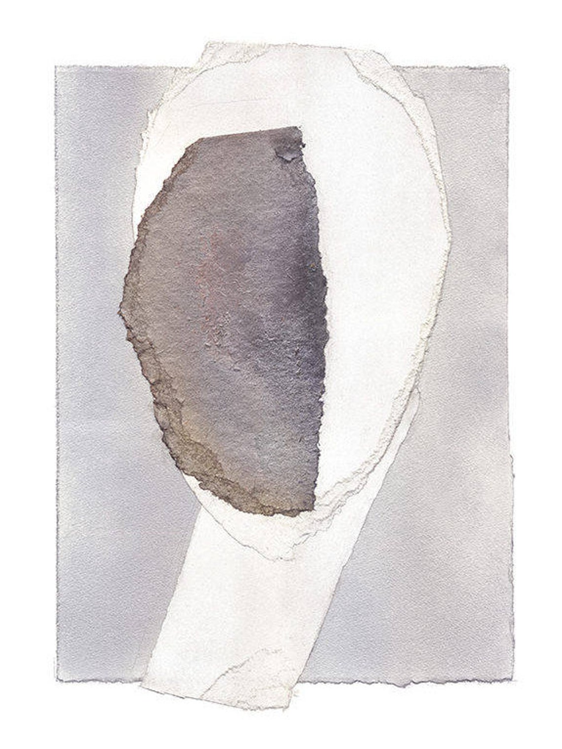 Minimalist Grey Art Print Abstract Artwork of Original Smooth - Etsy