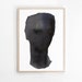 Dark Grey Man's Head, Fine Art Print of Original Contemporary Painting ...