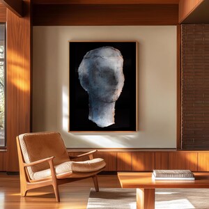 Fearless - Abstract Art Print, Moody Maximalist Decor, Black Background ...