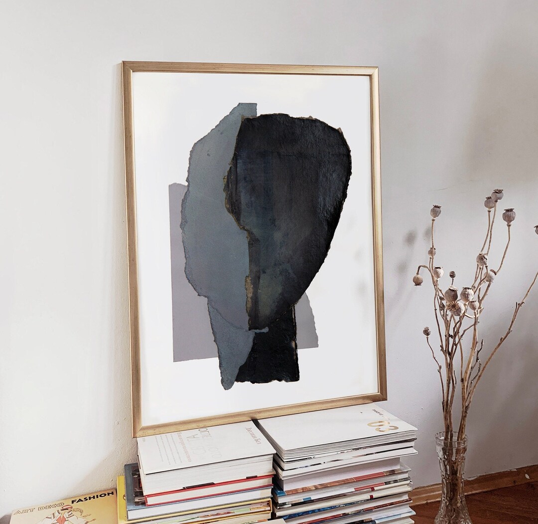 Leaving the Darkness - Modern Minimal Print of Original Abstract ...