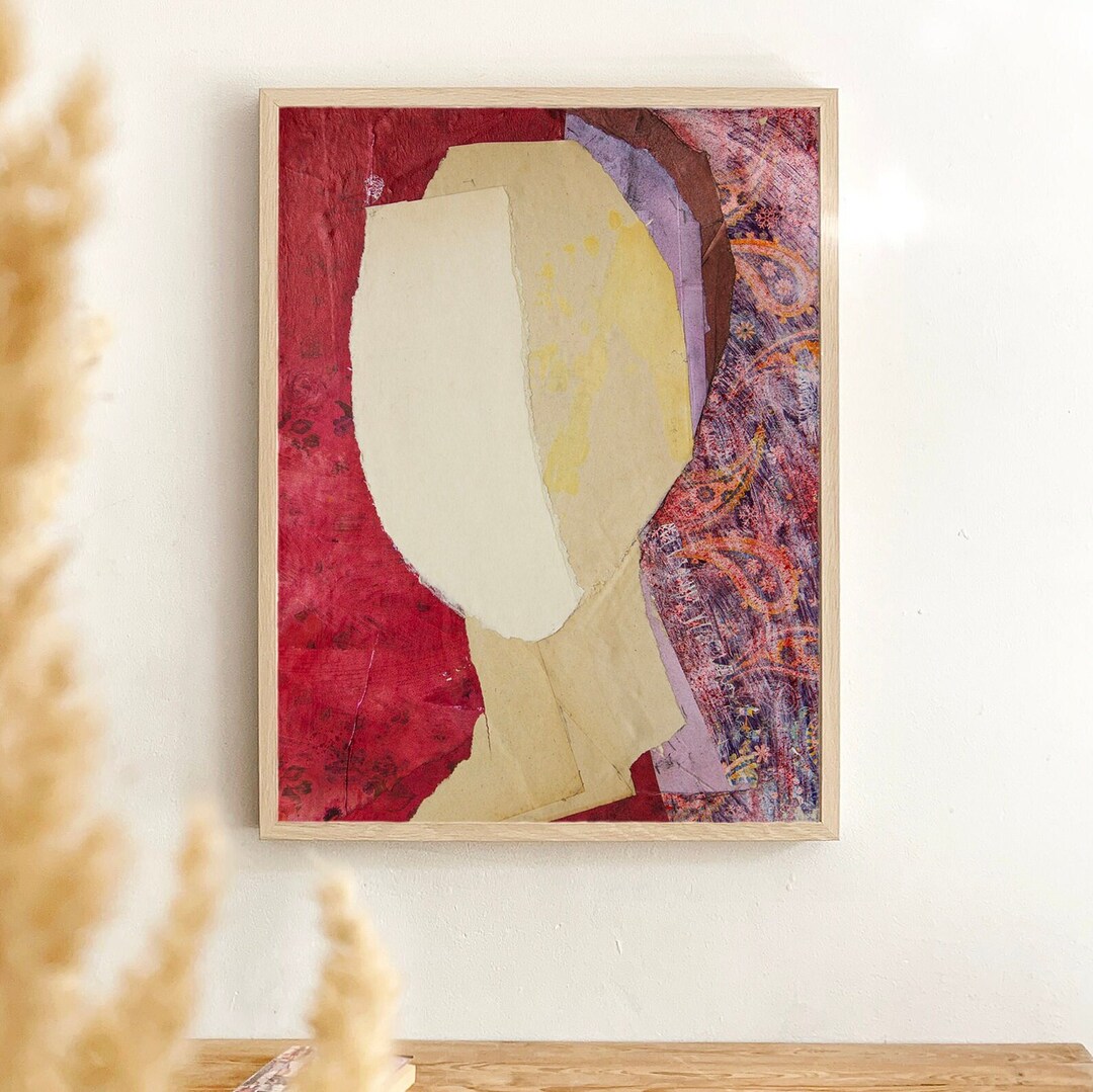 Bohemian Portrait Giclee Print of Original Painting, Abstract Boho ...