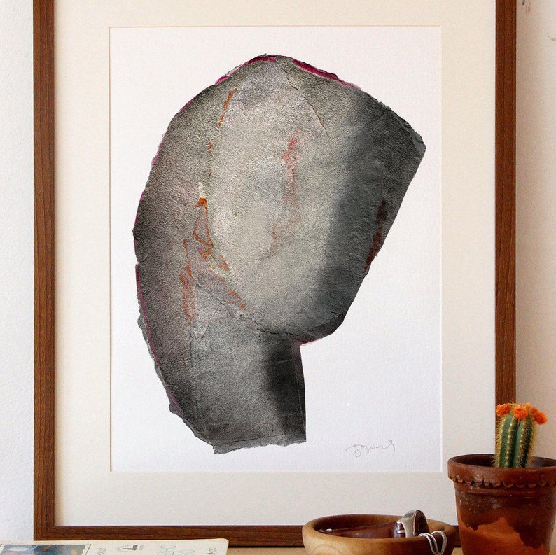 Simple Abstract Human Head Oversized Minimalist Art Print of | Etsy