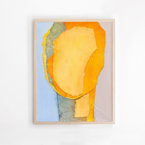 Bright Yellow Art - Etsy