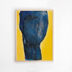 Deep Shadow Man Head Contemporary Modern Art Print Large - Etsy