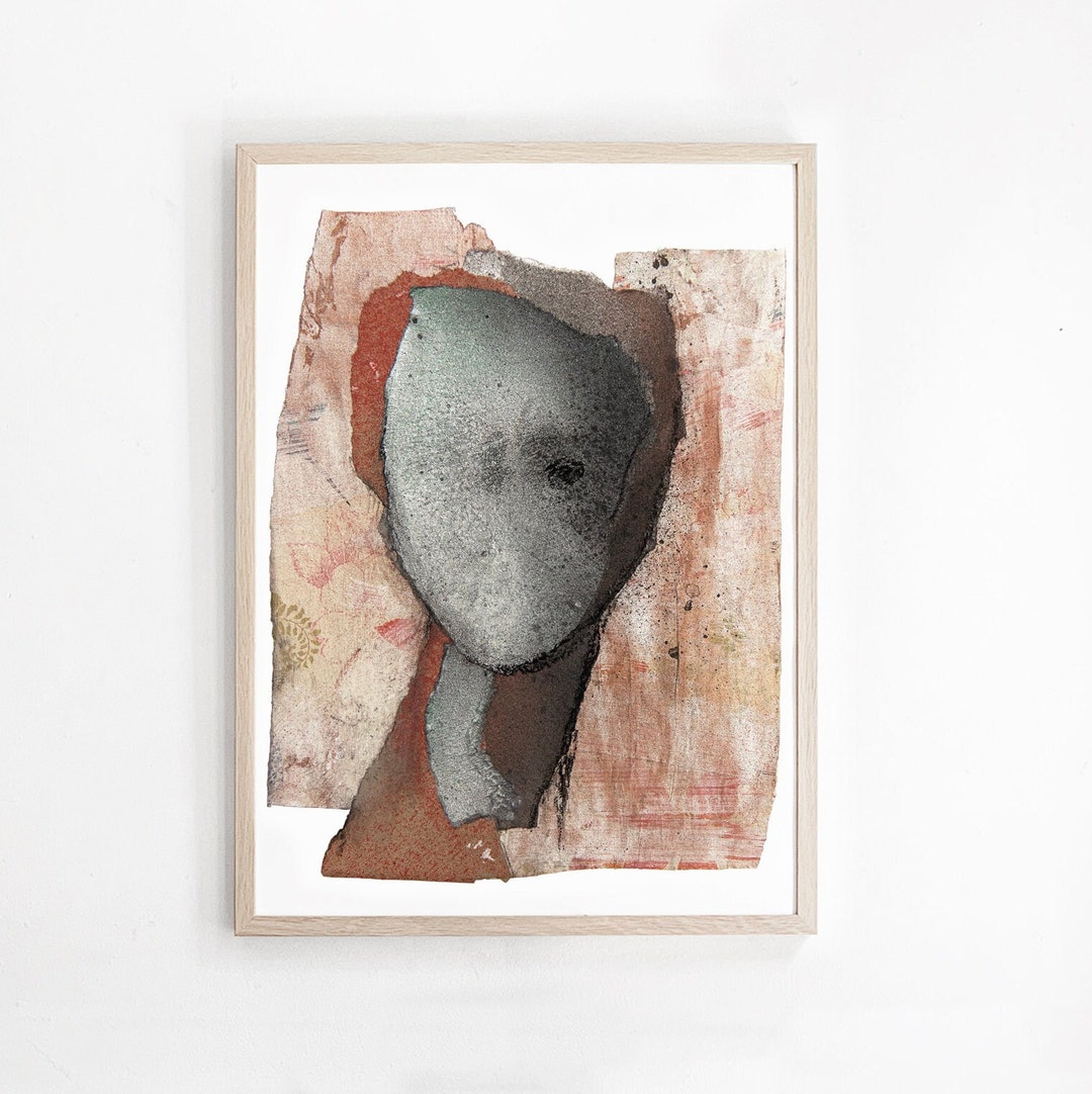 Nostalgia Abstract Woman Art Print Female Silhouette - Etsy