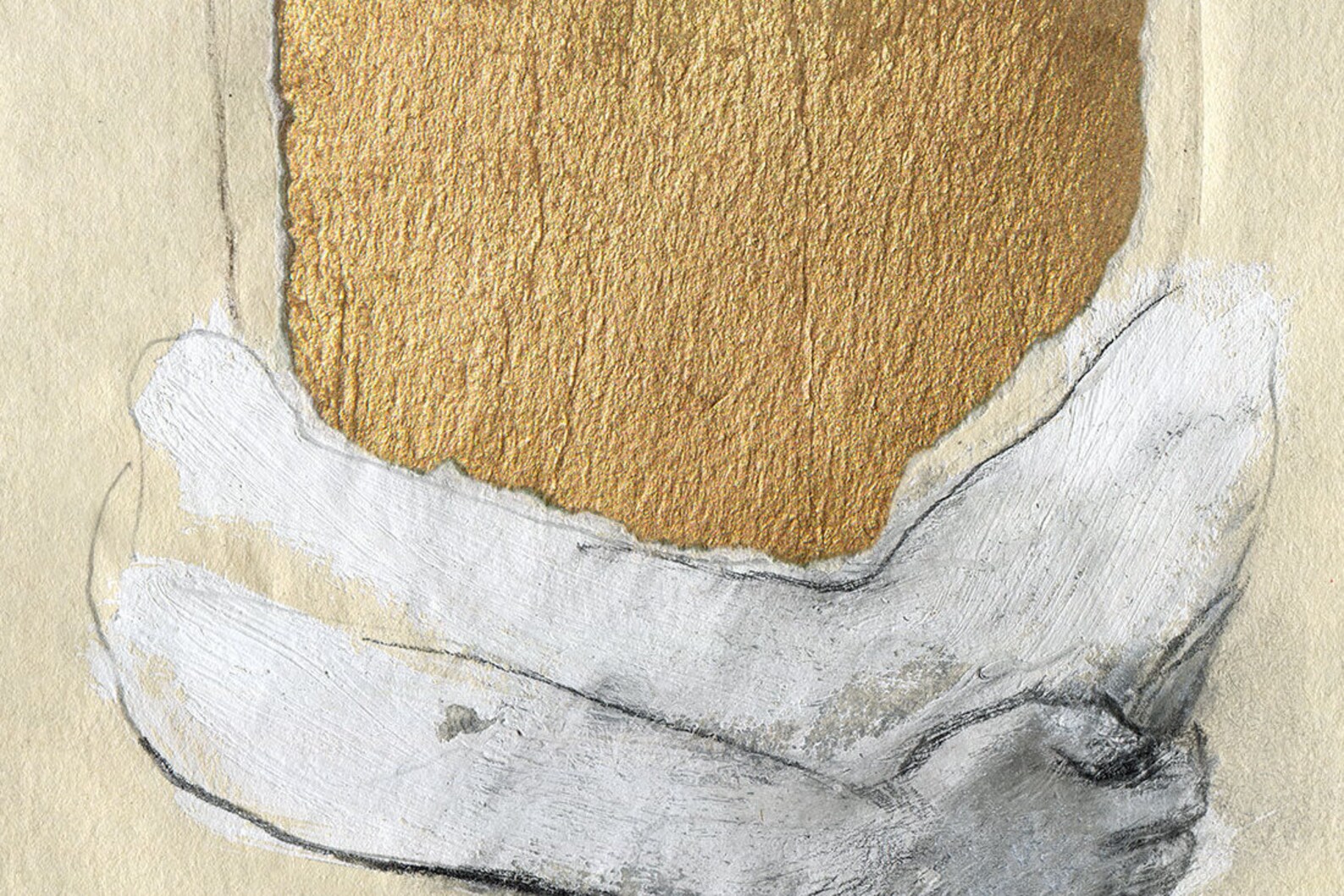 Treasure Art Print of Original Artwork Green and Gold | Etsy