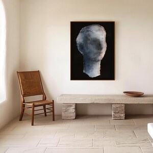 Fearless - Abstract Art Print, Moody Maximalist Decor, Black Background ...