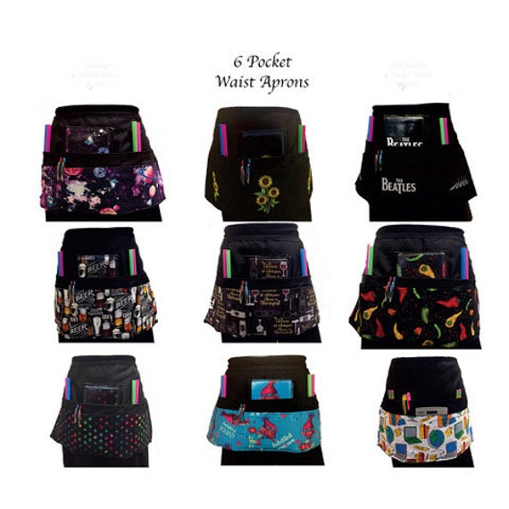 6 Pocket Server Apron - Etsy