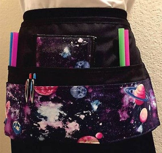 6 Pocket Server Apron_galaxy Fabric - Etsy