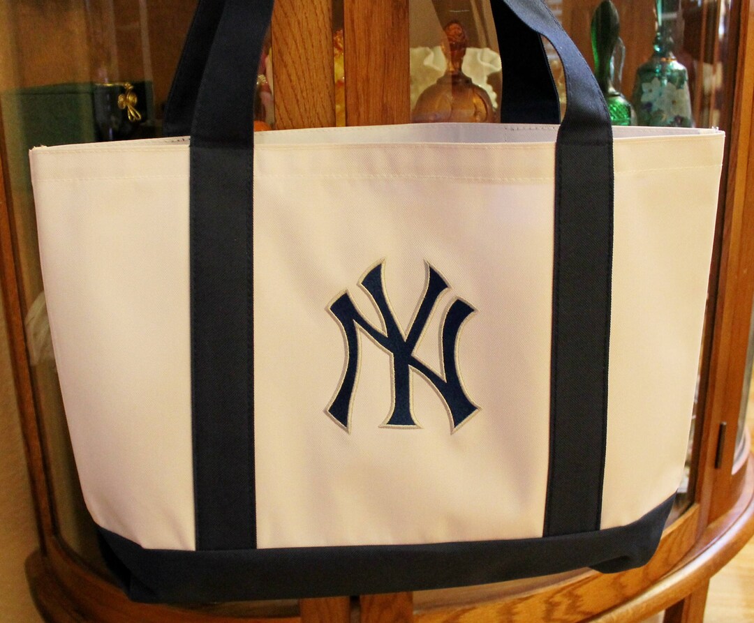 New York Yankees Embroidered Tote Bag - Etsy