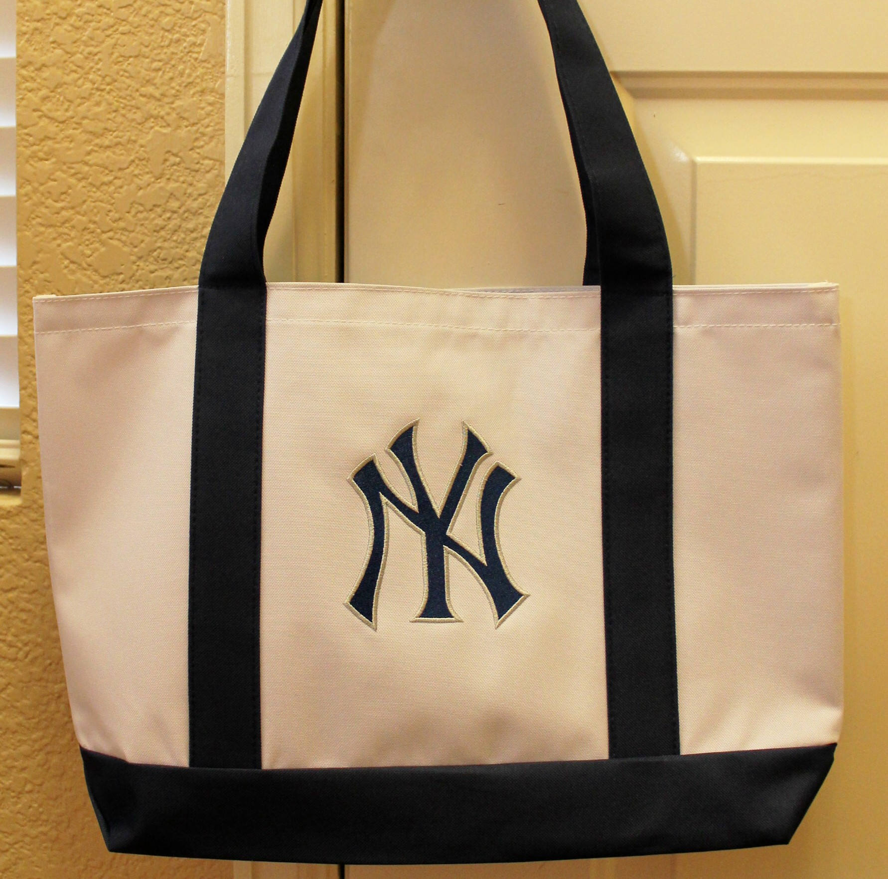 New York Yankees Embroidered Tote Bag - Etsy