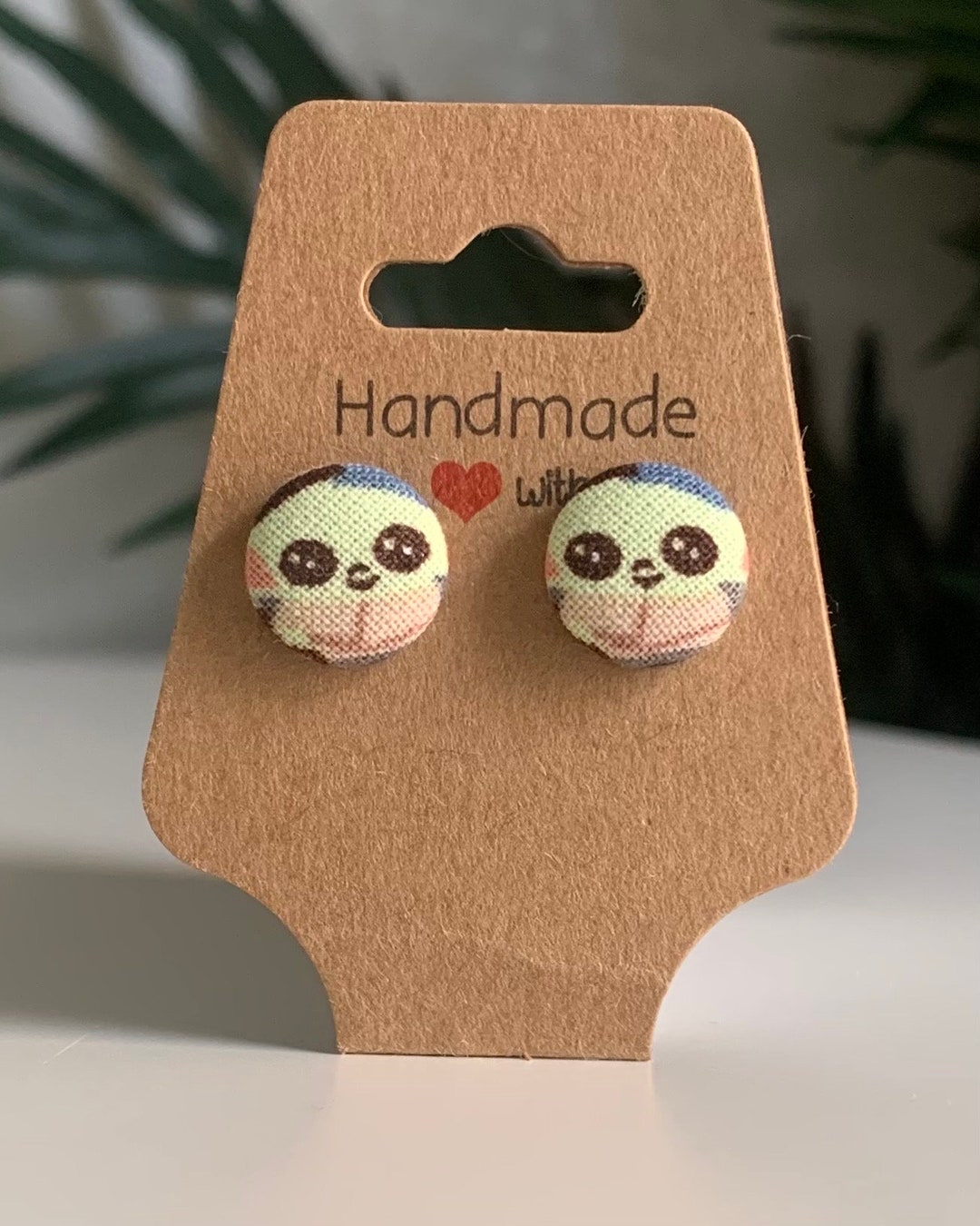 2 Pairs of Disney Mandalorian Grogu Baby Yoda Fabric Button Stud ...
