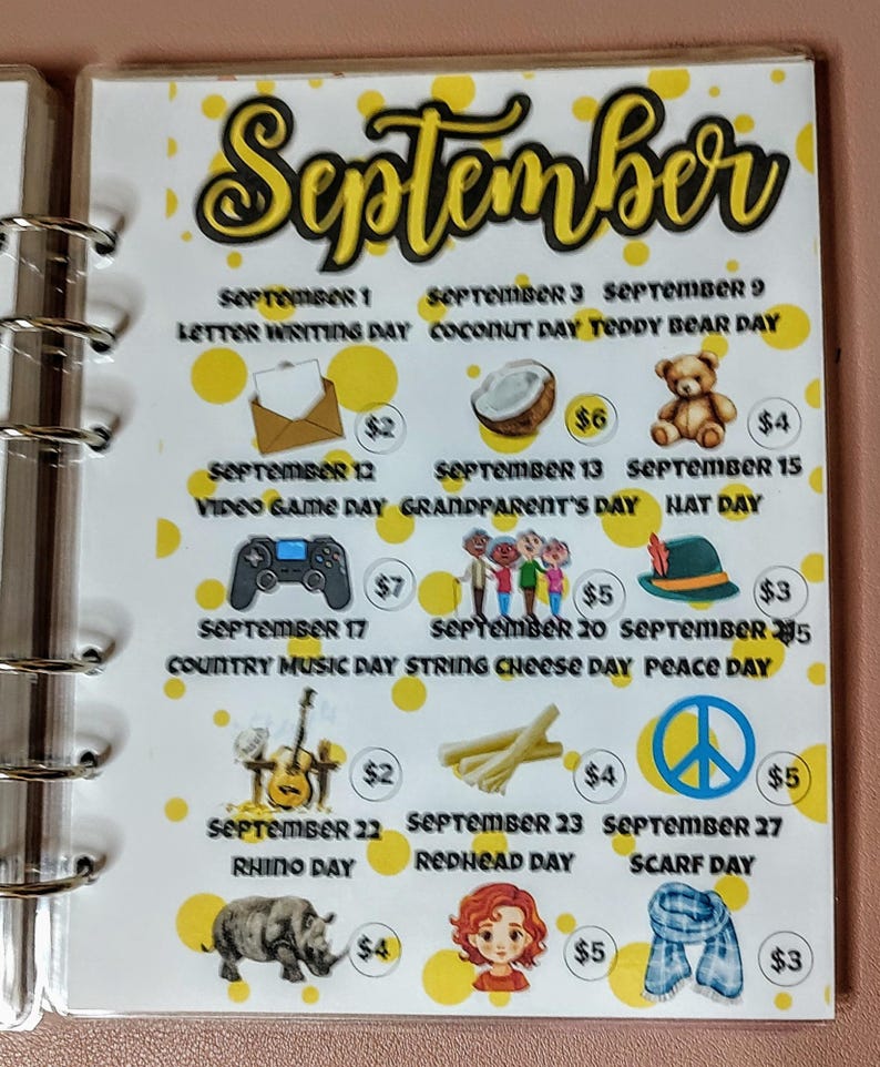 Crazy but Cute 2026 National Holiday Challenge Book | Laminated ...