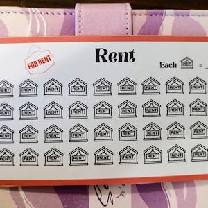 Rent Savings Challenge for A6 Cash Envelopes | Printable | Fits in A6 ...