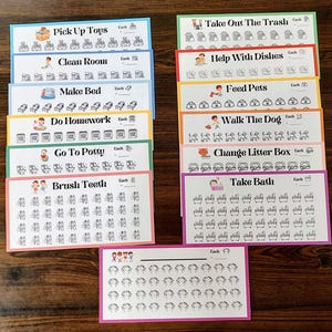 Kid's Savings Challenge Cards: Chore Tracker, A6 Budget Binder ...