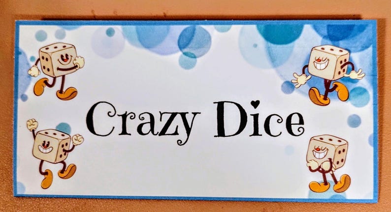 Crazy Dice Savings Challenge | 8 1/2 X 11 | Laminated - Etsy