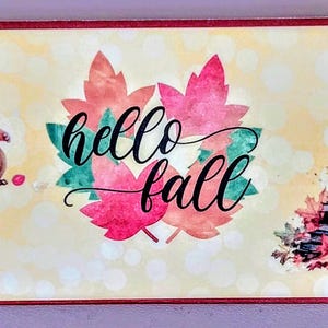 Hello Fall Savings Challenge With Envelope | 8X10 | 1 Sided Challenge ...