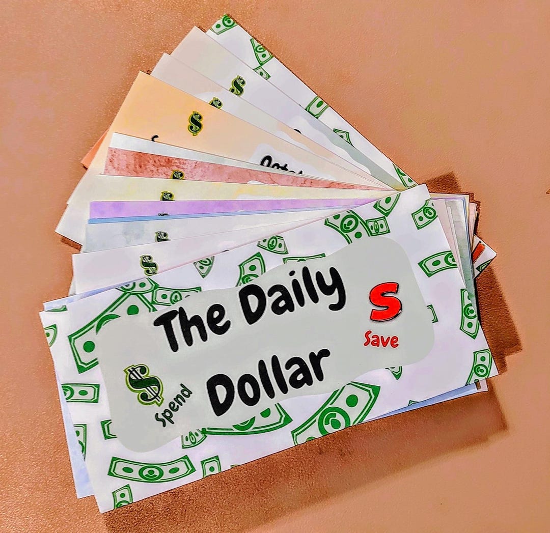 The Daily Dollar Envelopes | A6 | Unlaminated | Printable - Etsy