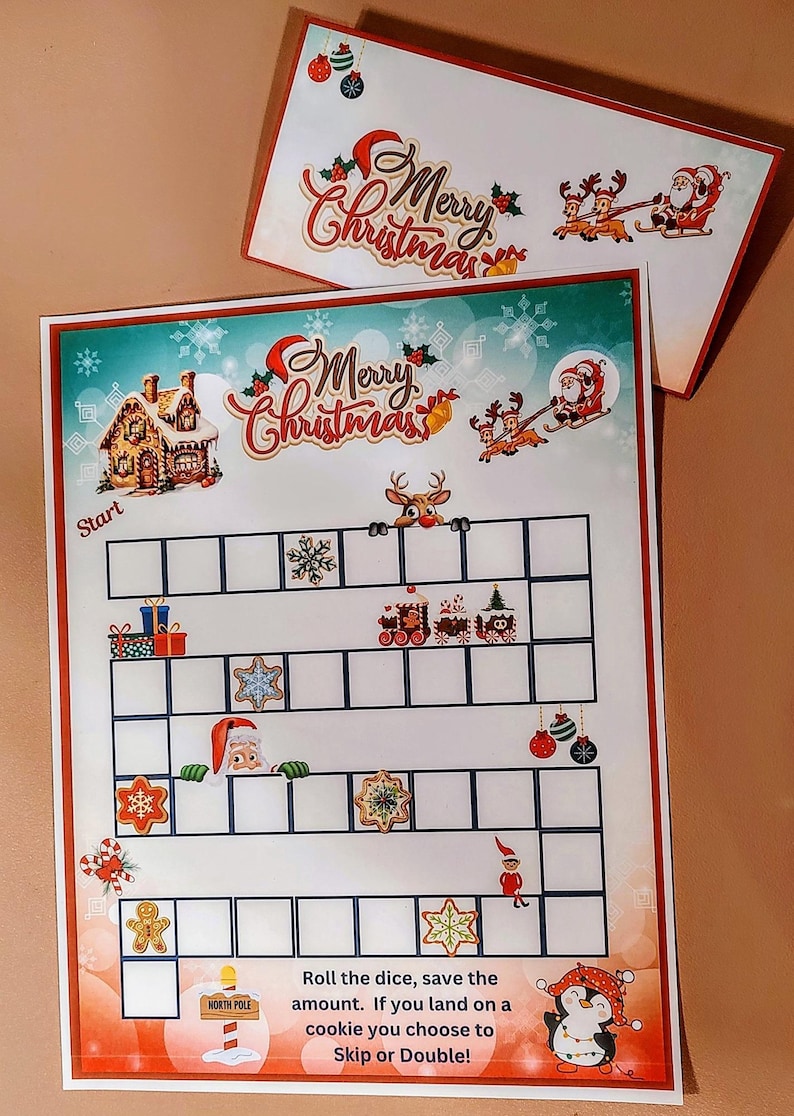 Merry Christmas Savings Challenge With Envelope/dashboard | Roll and ...