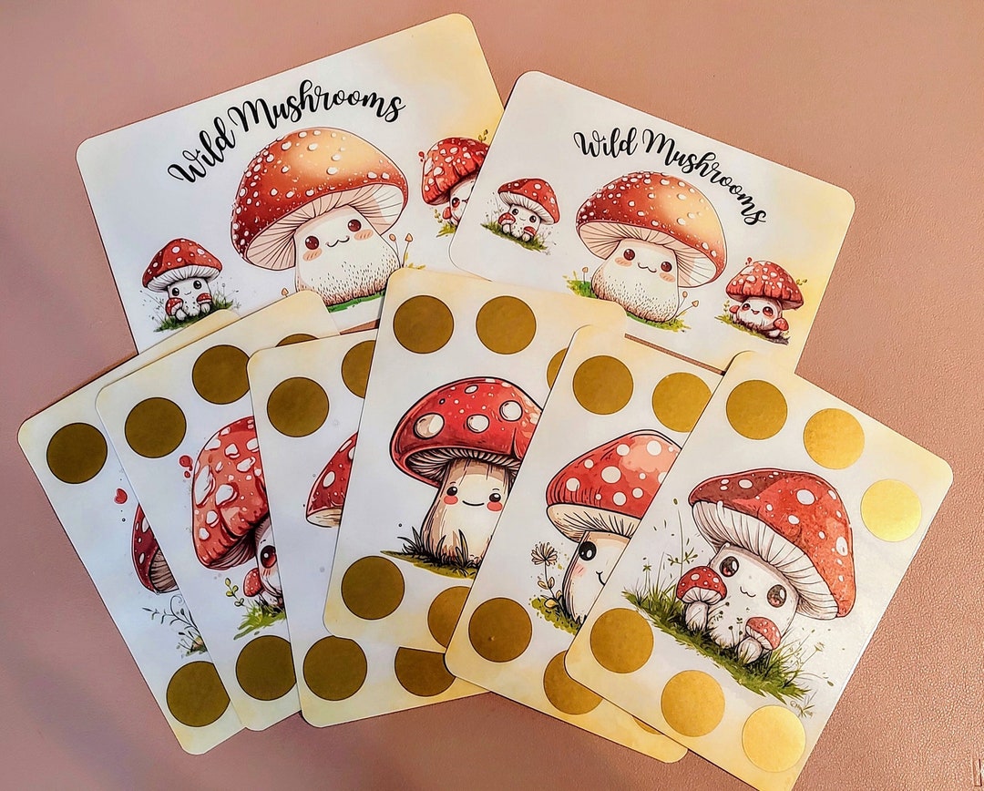 Set of 6 Wild Mushroom Savings Challenges | 200 Dollar Savings ...