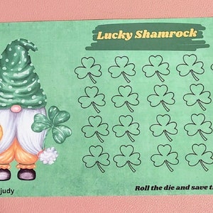 St. Patrick's Gnome Savings Challenge 5X7 1 Sided Challenge - Etsy