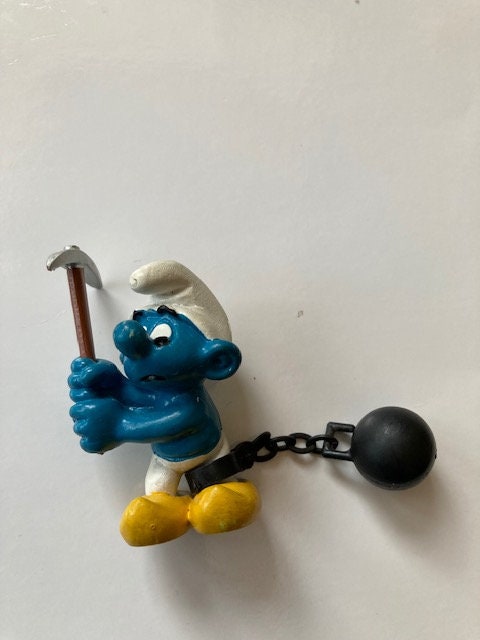 Vintage Smurfs CHAIN GANG Smurf 40213 HTF schleich - Etsy Australia