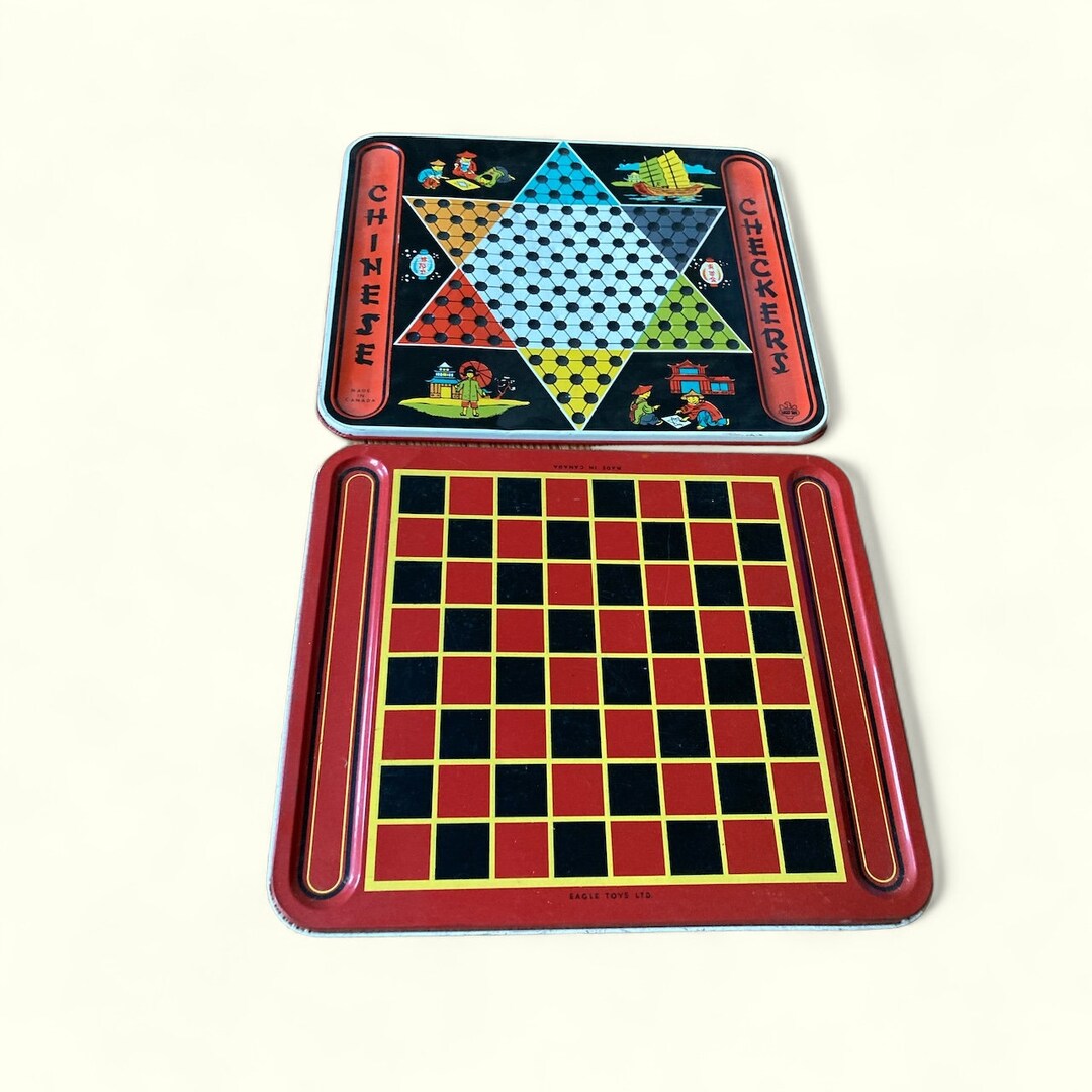 Tin Litho , Game Boards , Tin Games , Boards Only , Checkers , Chinese ...
