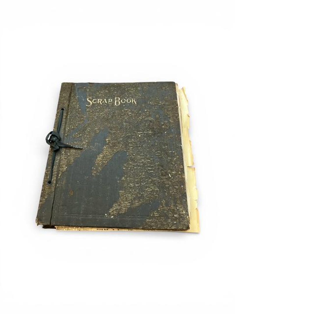 Antique Scrapbook USA Poems Cards Newspaper Articles Religion Politics ...