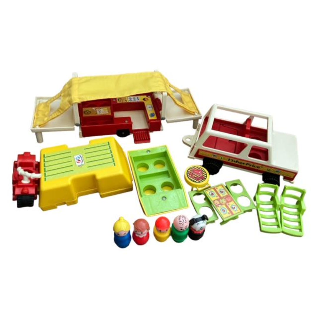 Vintage ,fisher Price, Little People ,992 ,pop-up Camper, Complete - Etsy